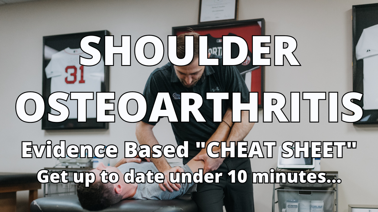 Shoulder Osteoarthritis Cheat Sheet – Lead Magnet - Fitness Pain Free